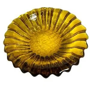 BLENKO | Accents | Blenko Wayne Husted Heavy Handblown Amber Art Glass ...